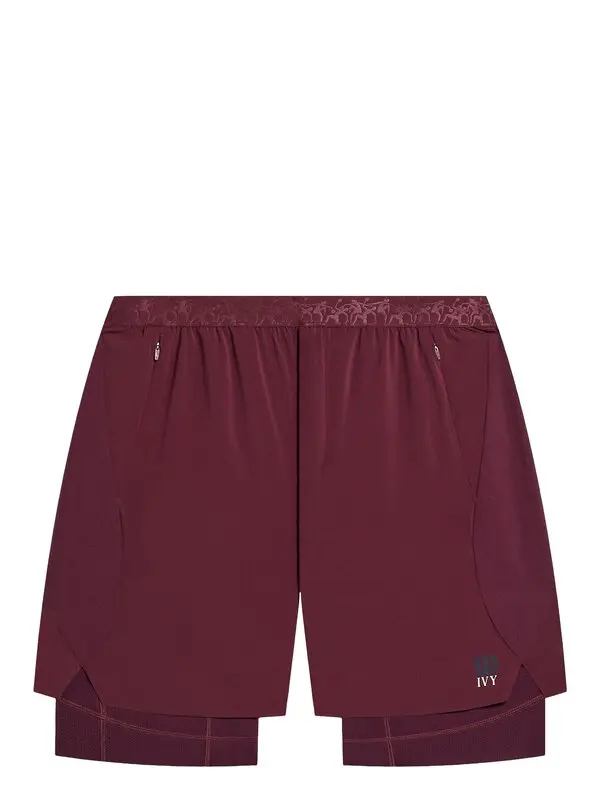 Kith Ivy For Wilson Topspin Short 'magma - Red