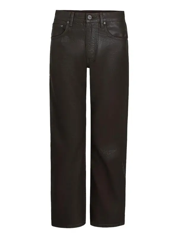 TWP Kent Coated Denim Straight-leg Jeans - Chocolate
