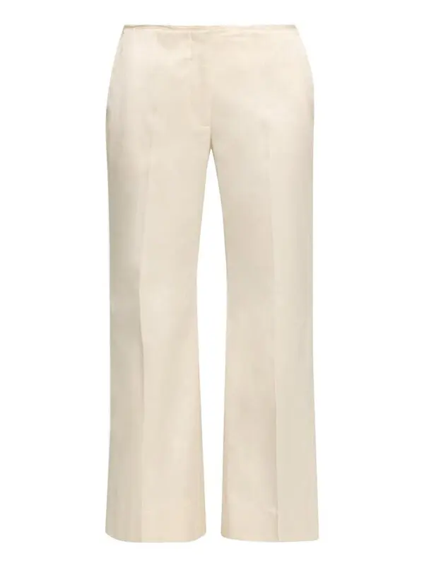 TOTEME Kick Flare Raw-edge Trousers - Stone