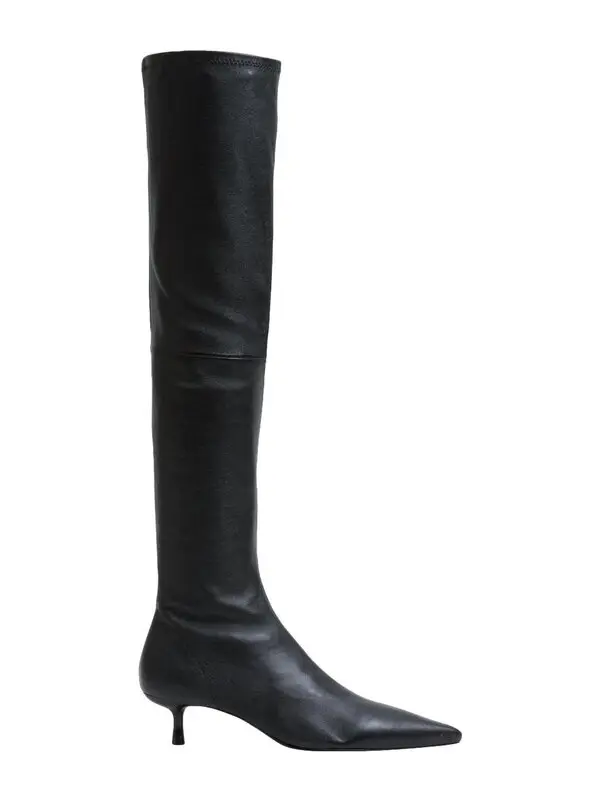Simkhai 35mm Joni Stretch Leather Over-the-knee Boots - Black