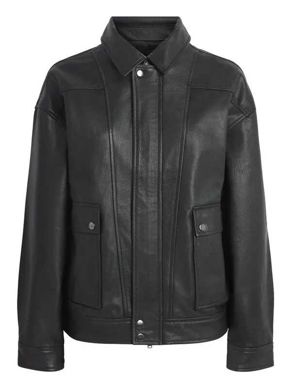 Paige Ashland Leather Jacket - Black