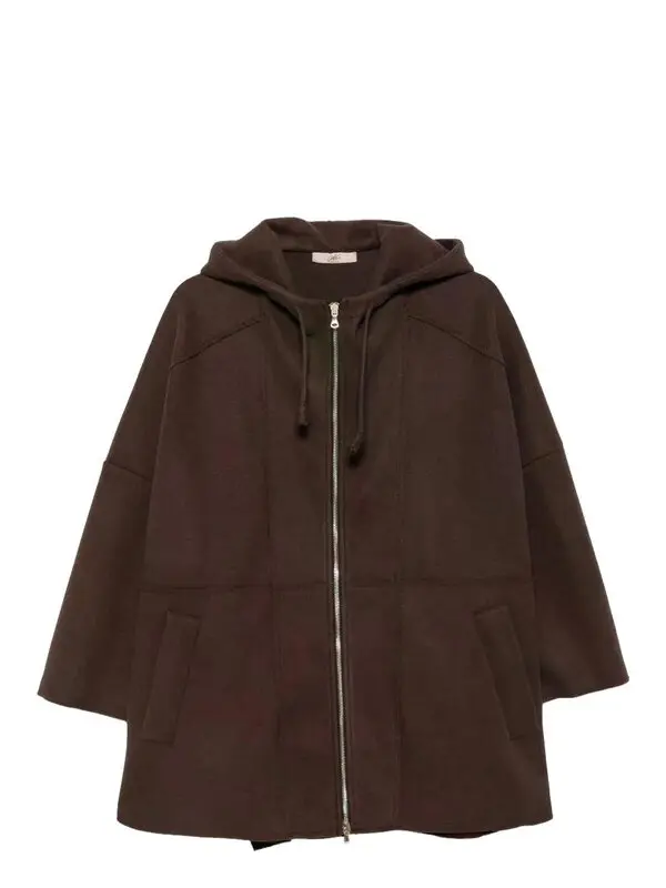 CARLA G. Zip-fastening Jacket - Brown