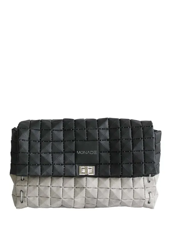 MONADE Clutch Bag Duo & Stone - Black