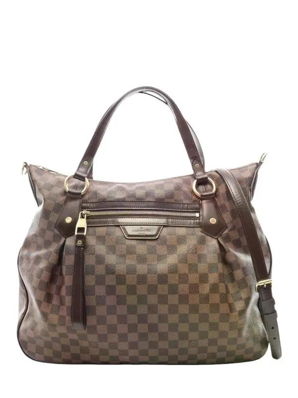 LOUIS VUITTON 2011 Gm Evora Damier-èbene Tote Bag - Brown