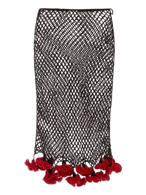 Alaïa Two-tone Crochet Skirt - Multicolor
