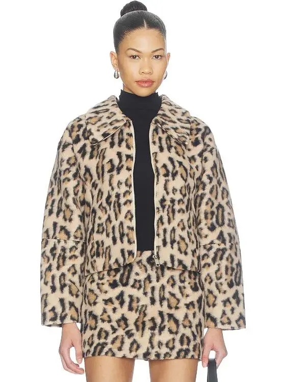 BUBISH Martina Jacket In Brown - Leopard