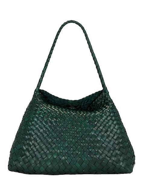Dragon Diffusion Santa Maria Shoulder Bag In Dark Green - Forest