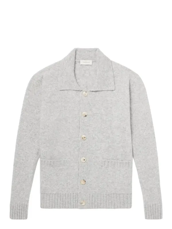 PIACENZA CASHMERE 1733 Cashmere-blend Cardigan - Gray