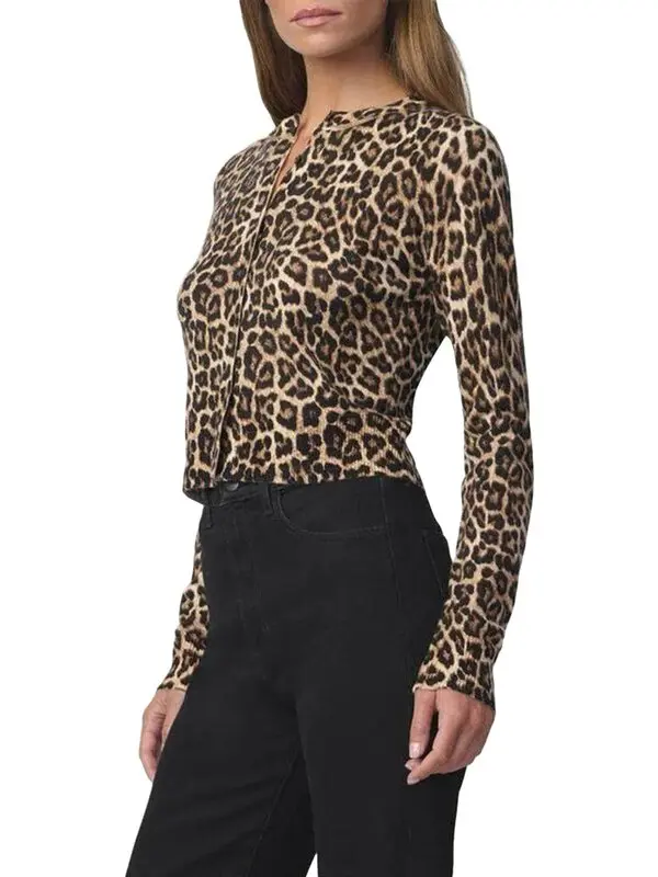 JOE & APOS;S JEANS The Dani Wool-cashmere Cardigan - Leopard