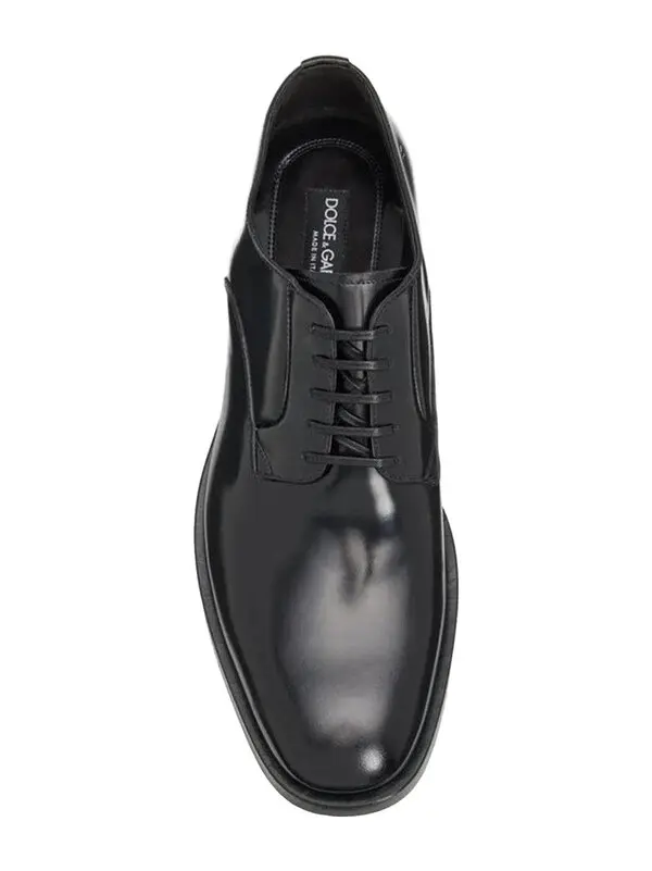 Dolce & Gabbana Apos;s Calfskin Derby Shoes - Nero