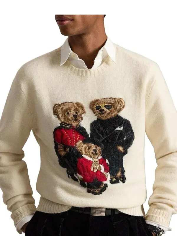 Polo Ralph Lauren Apos;s Polo Bears Crewneck Sweater - Authentic