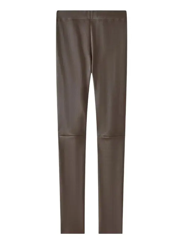 JOSEPH Stretch-leather Trousers - Brown
