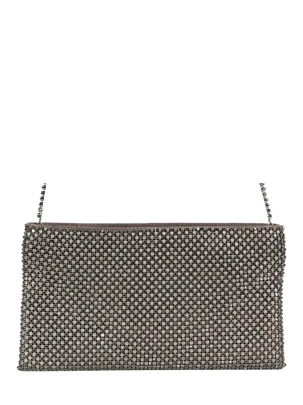 Benedetta Bruzziches La Petite Crystal-embellished Chain-strap Crossbody Bag - Silver