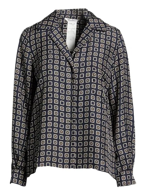 Max Mara Silk Shirts Blouses - Black