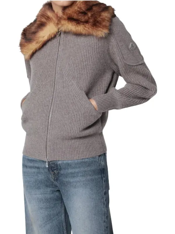Moose Knuckles Long-sleeved Cardigan - Gray