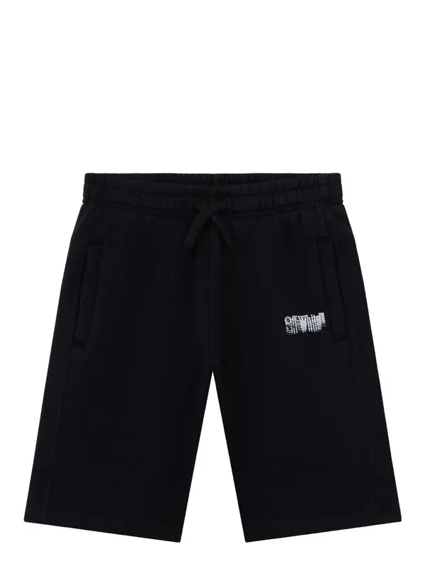 Off-White Logo-print Drawstring Shorts - Black