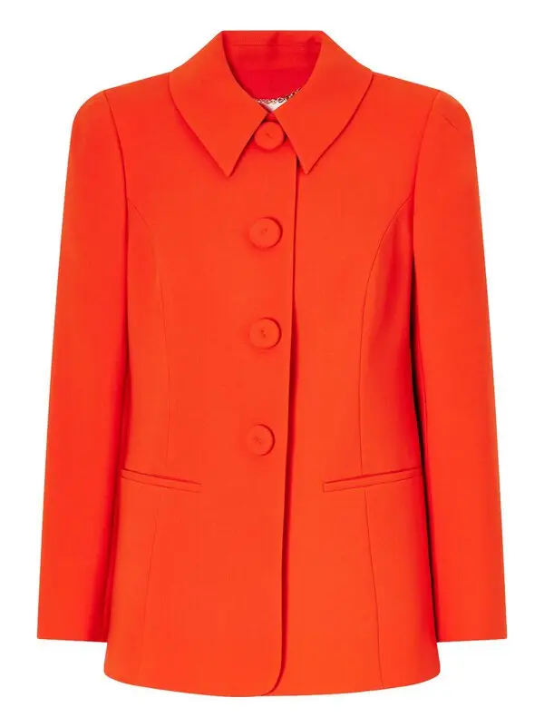 Carolina Herrera Stretch Wool-blend Twill Jacket - Red