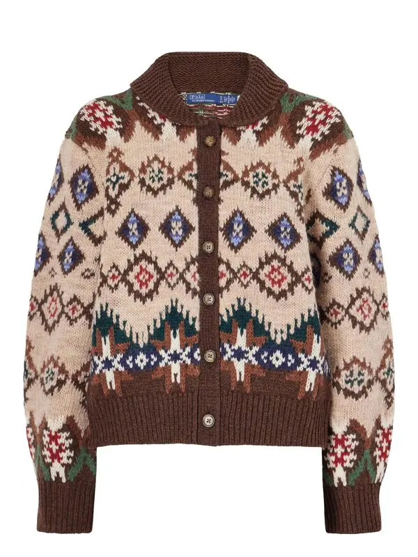Polo Ralph Lauren Fair Isle Wool And Cashmere-blend Jacquard Cardigan - Multi