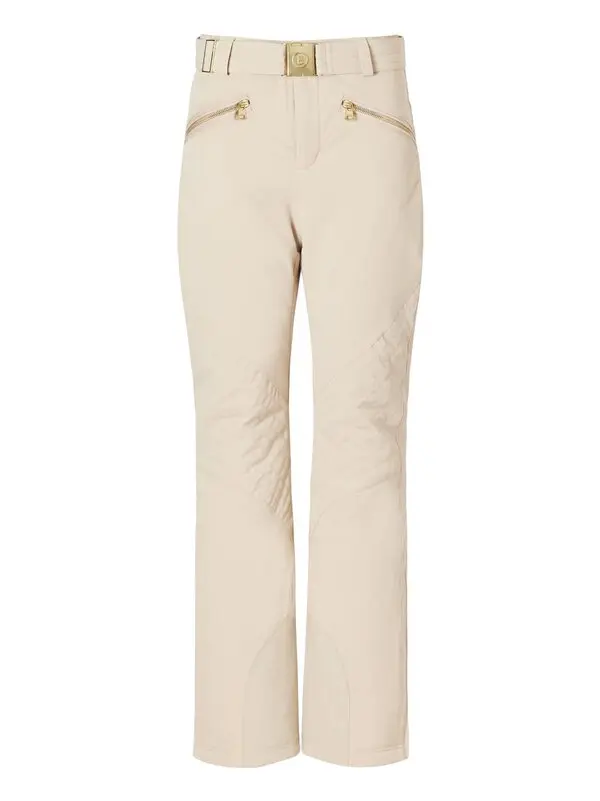 Bogner Franzi-t Belted Stretch-shell Flared Ski Pants - Neutrals