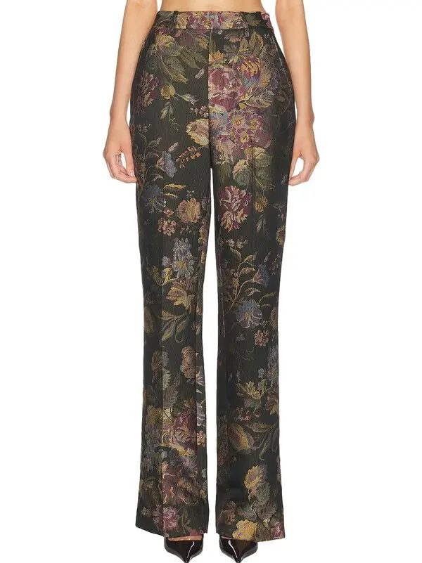 Ralph Lauren Fluid Tapestry Standard Pant In Brown - Brown Multi