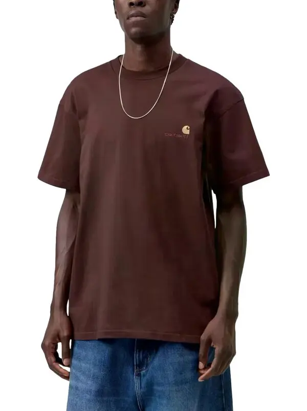 Carhartt Work In Progress American Script T-shirt - Brown