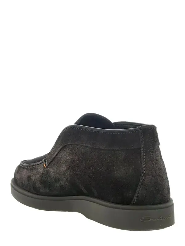Santoni Suede Stitched Desert Boots - Grey