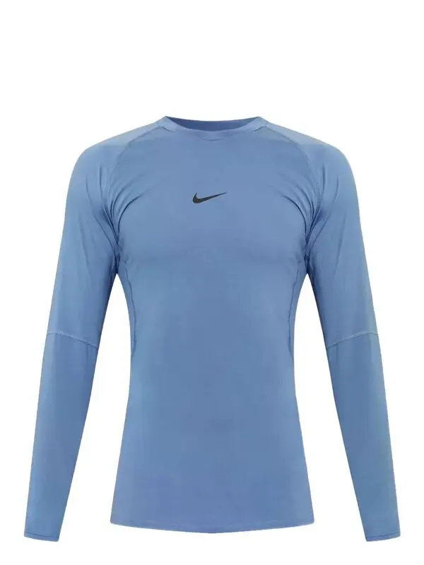 Nike Pro Dri-fit Tight Long-sleeve Fitness T-shirt - Blue
