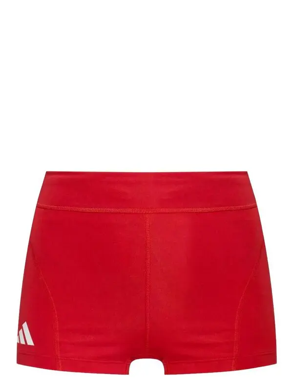 Adidas Logo-print Performance Shorts - Red