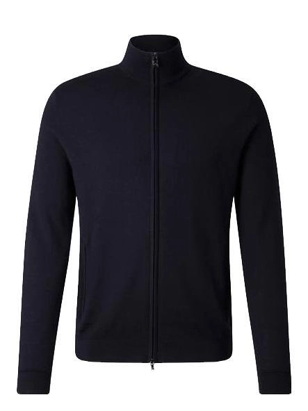 Bogner Oscar Virgin Wool Knit Jacket - Navy