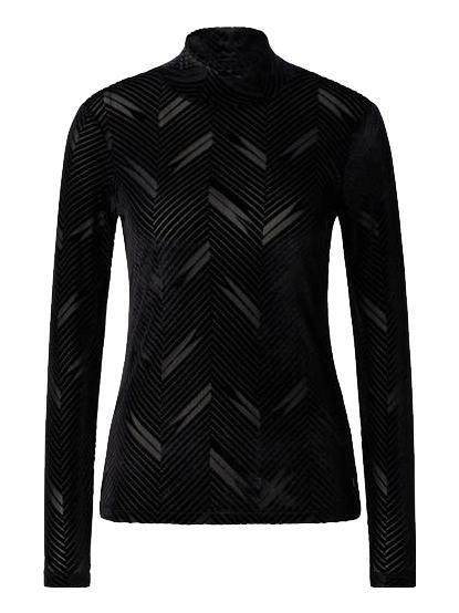 Bogner Cherie Velvet Long-sleeve Top - Black