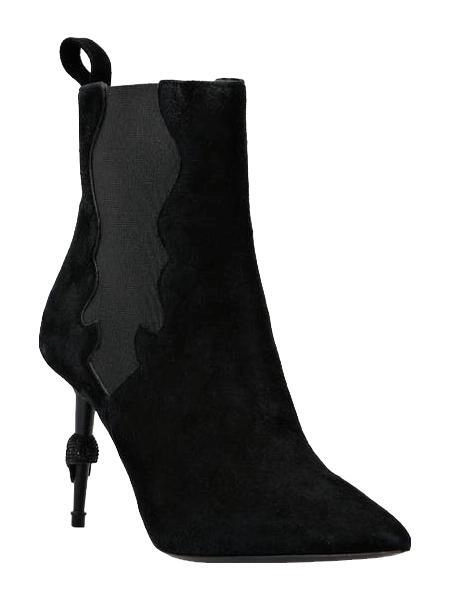 Philipp Plein Boots Mid Heels Mid Skull - Black