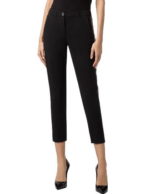 Philipp Plein Trousers Tailored Fit Studs - Black