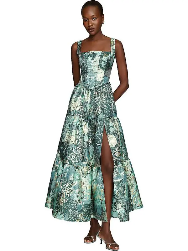 ELLIATT Melorosa Maxi Dress - Green Pattern