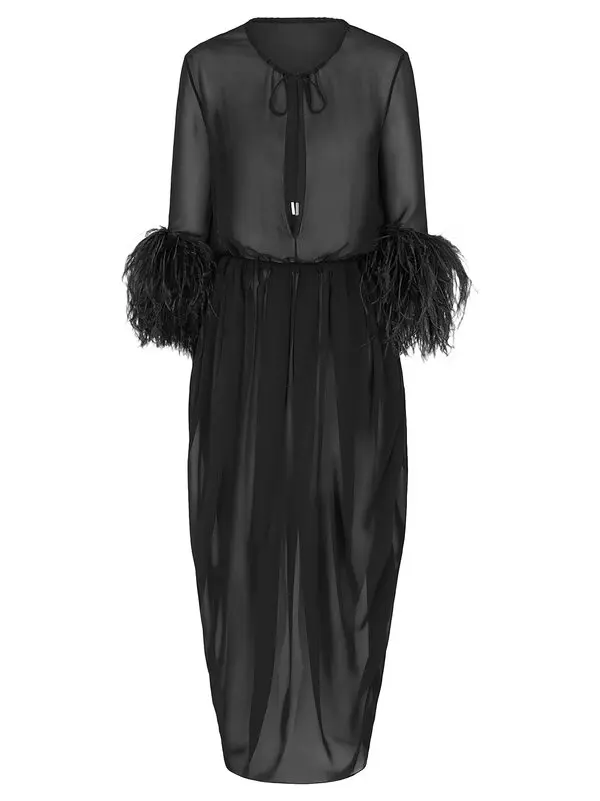 16Arlington Helene Midi Dress - Black