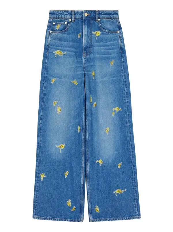 GANNI Lari Jeans Wide - Blue