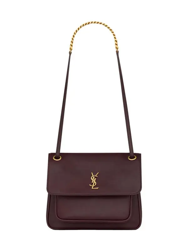 Saint Laurent Soft Niki Baby In Lambskin In Pink - Sour Raspberry