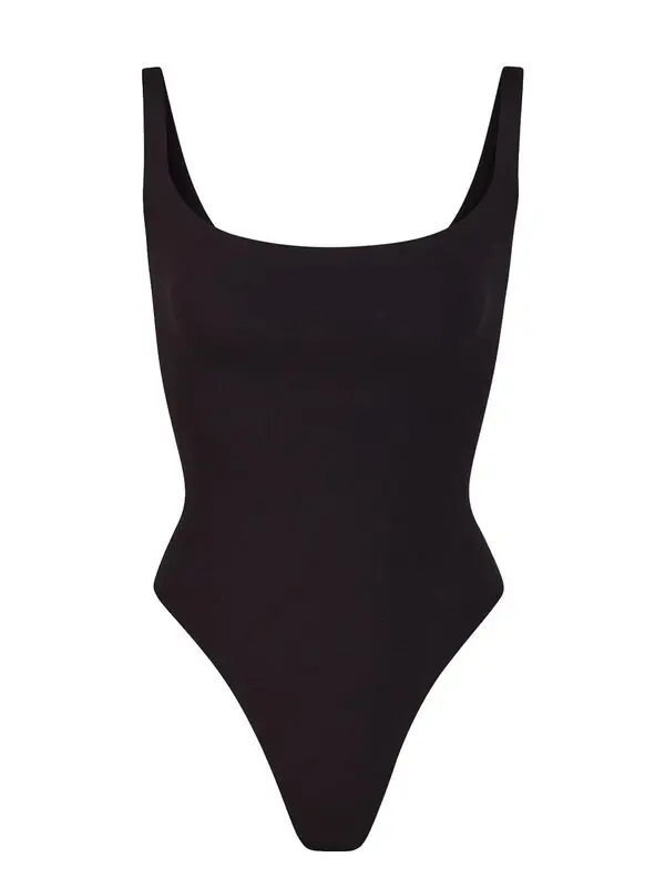 SKIMS Square Neck Bodysuit - Black