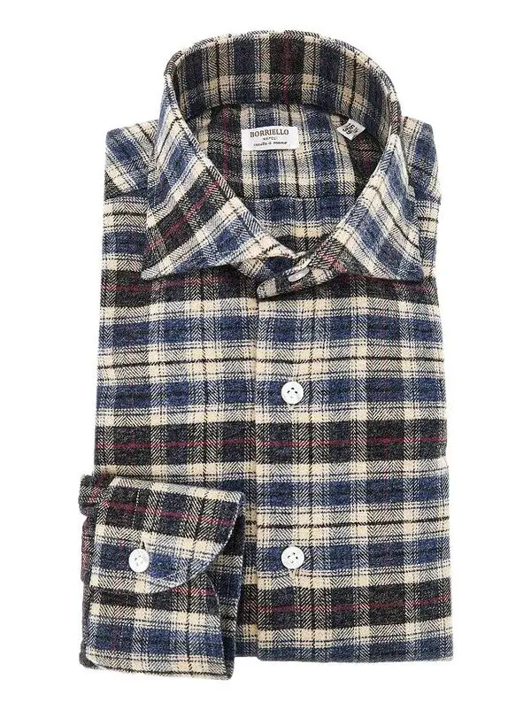 BORRIELLO NAPOLI Check Flannel Shirt - Multicolor