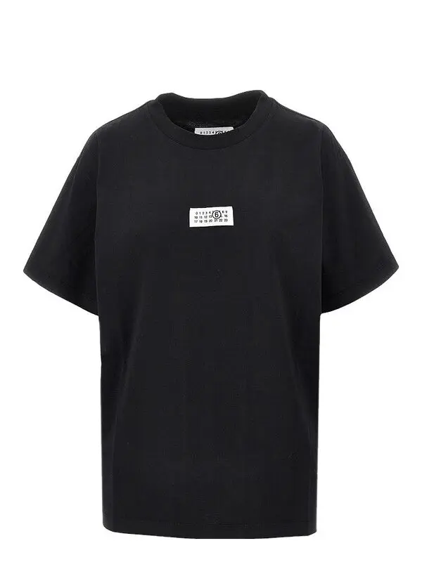 MAISON MARGIELA Numeric Logo Label T-shirt - Black