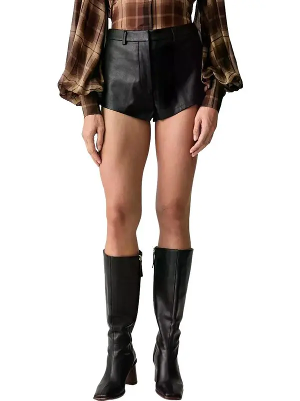 Bardot Jayla Belt-loops Shorts - Black