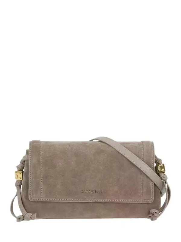 COCCINELLE Suede-leather Shoulder Bag - Neutrals