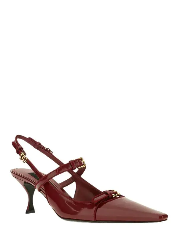 Dolce & Gabbana Buckled Slingback Pumps - Red