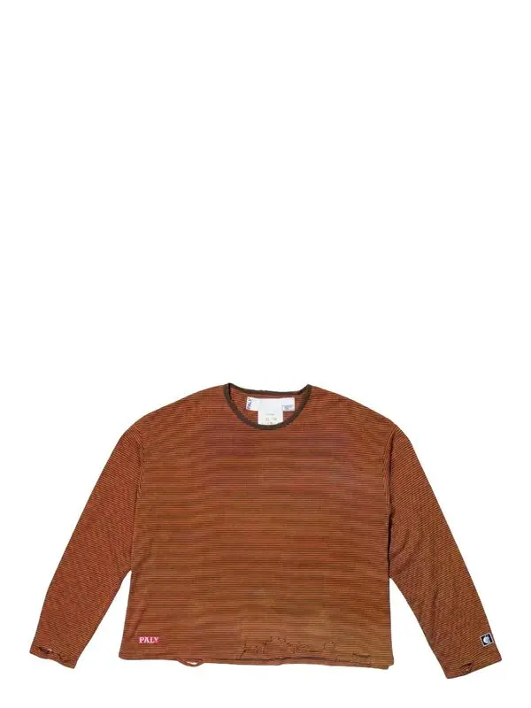 PALY Consequence Striped Long-sleeve T-shirt - Brown