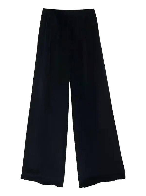 Max Mara Relaxed-fit Heavy Silk Trousers Ultramarine - Blue