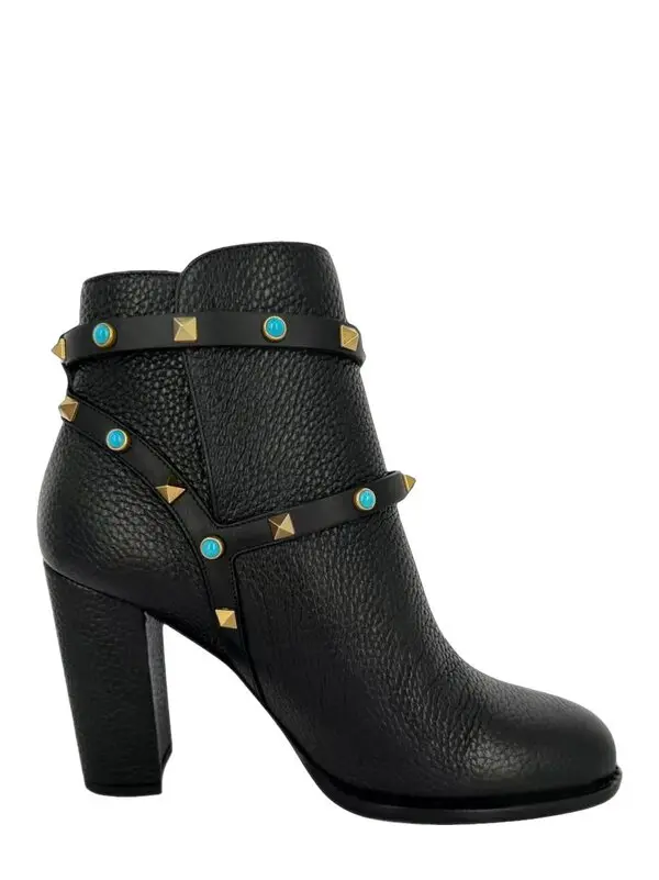 Valentino Garavani Rockstud Ankle Boots - Black