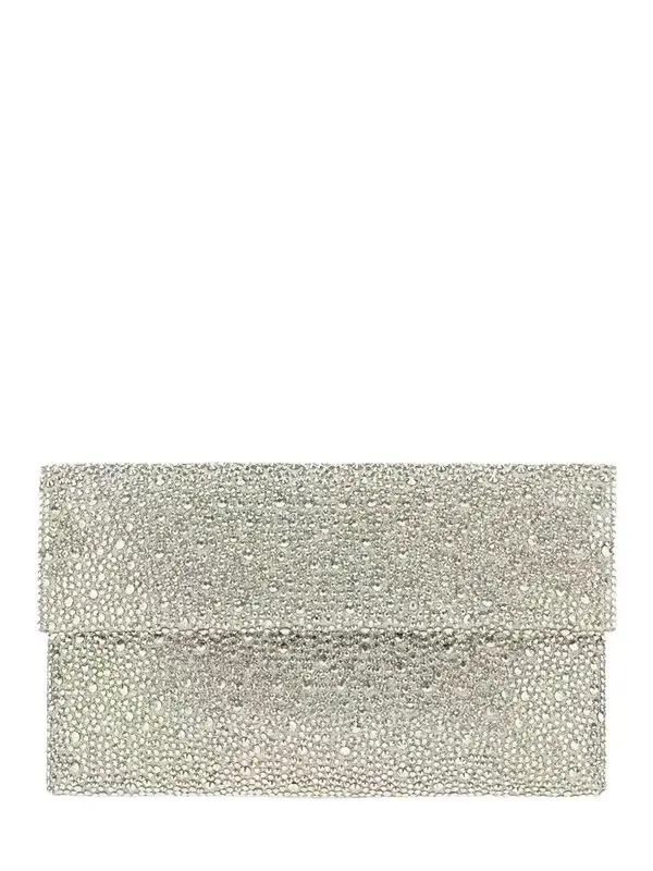TWENTY FOURHAITCH Caren Crystal-embellished Shoulder Bag - Silver