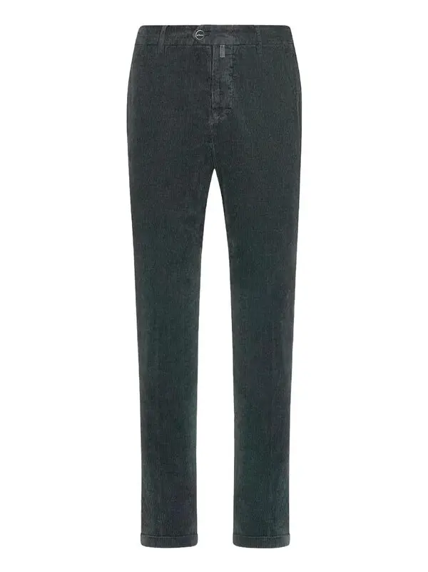Kiton Corduroy Straight Trousers - Grey