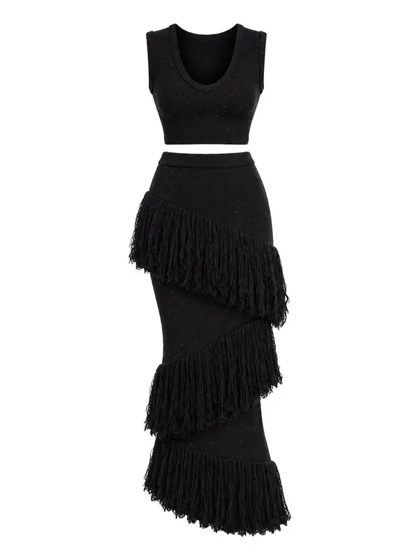 OFUURE Mma Fringe Set - Black