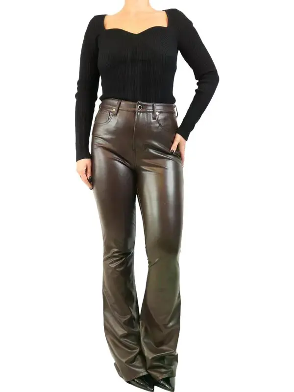 Veronica Beard Beverly Flare Trousers - Dark Chocolate