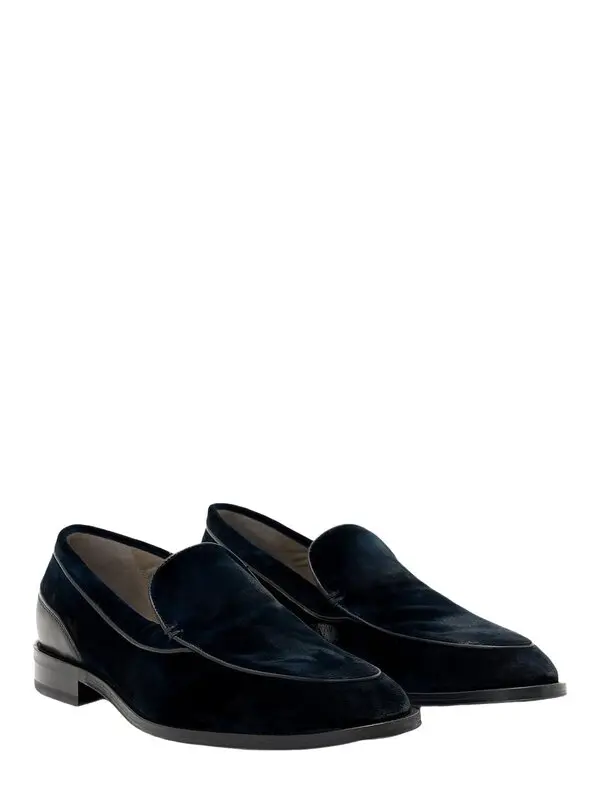 ALLSAINTS Gabriel Velvet Loafer - Black